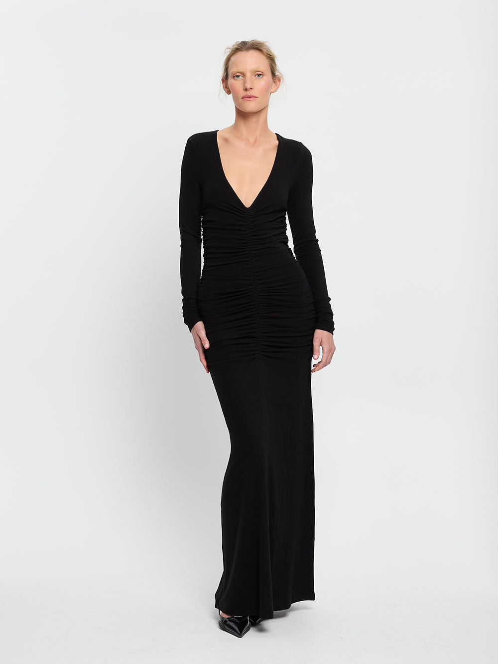Amal Maxi Dress - Black | KIVARI