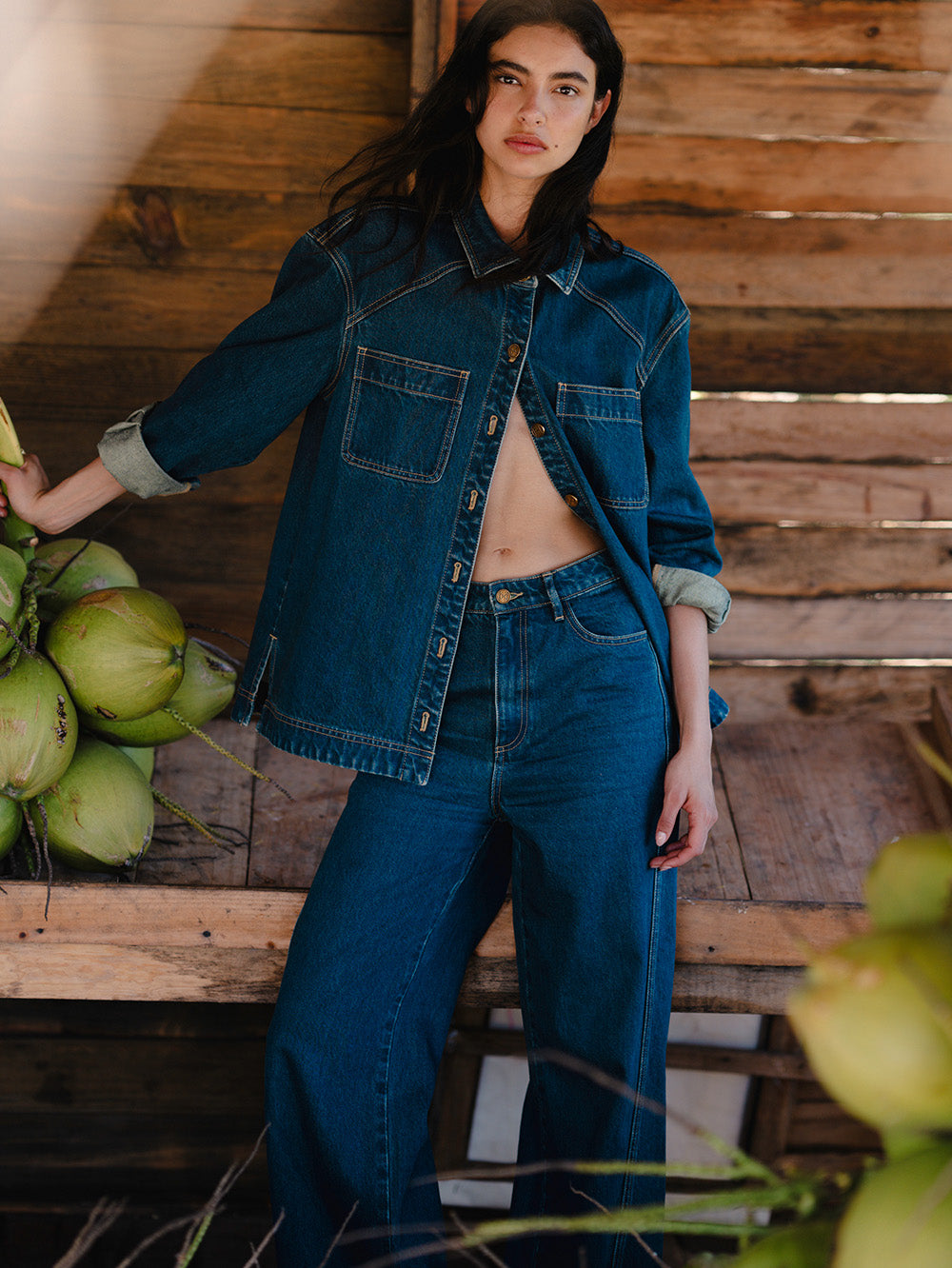 Carla Denim Jean | Wide Leg Jean - KIVARI
