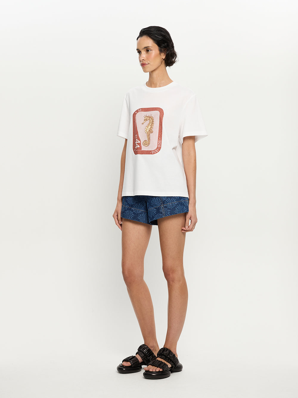 Sheldon Tee | Seahorse Printed T-shirt - KIVARI