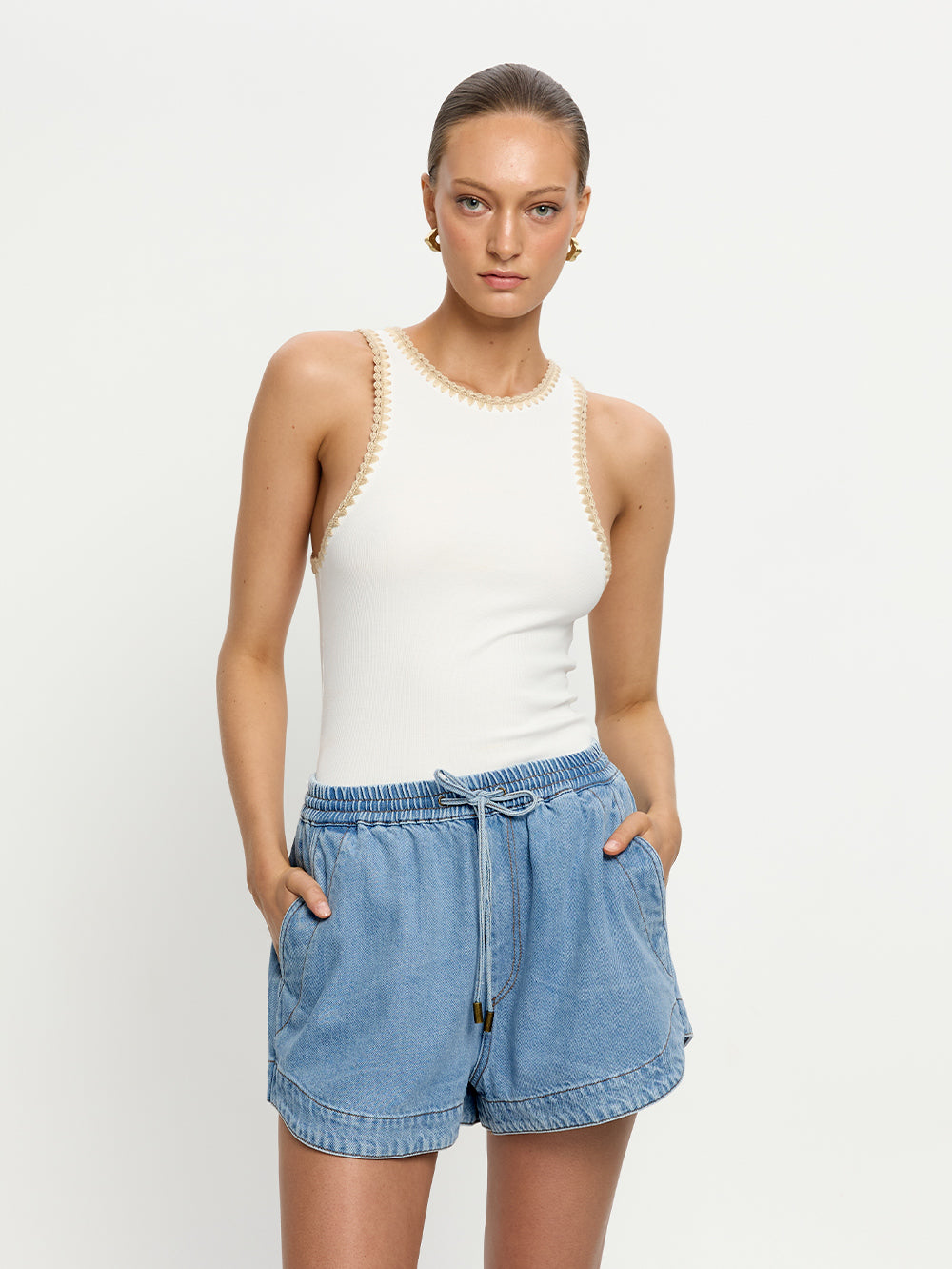 Emelie Denim Short | Relaxed Denim Short | KIVARI