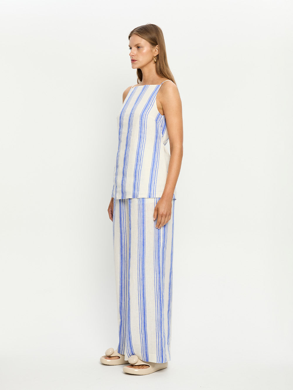 Isabelle Pant | Blue Stripe Pant | KIVARI