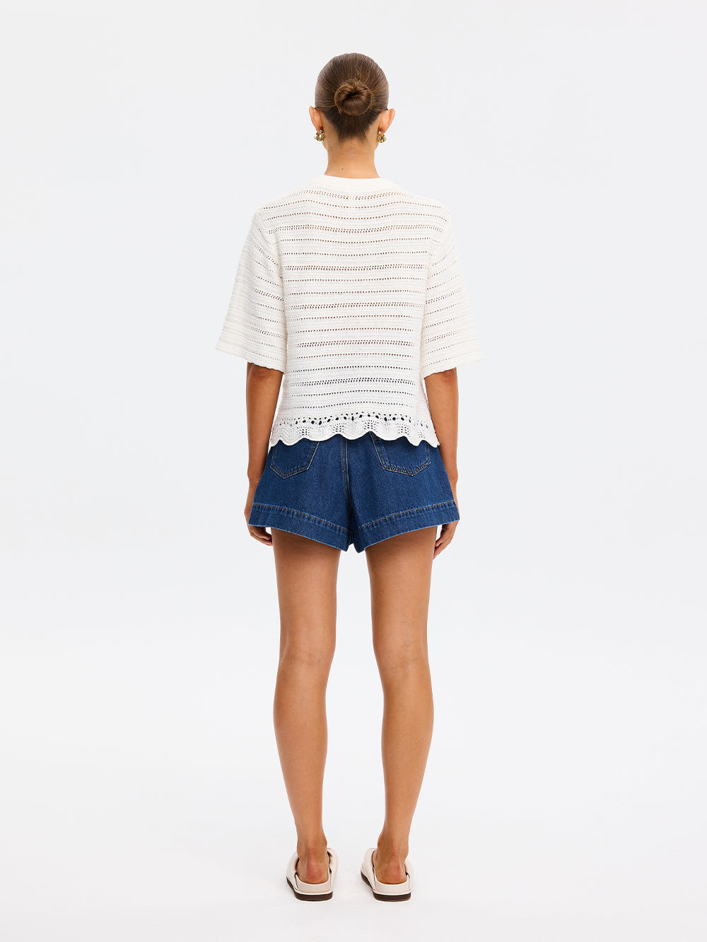 Poppy Knit Tee | Crochet Design Tee | KIVARI