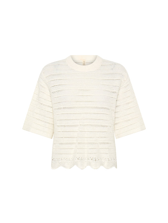 Poppy Knit Tee | Crochet Design Tee | KIVARI