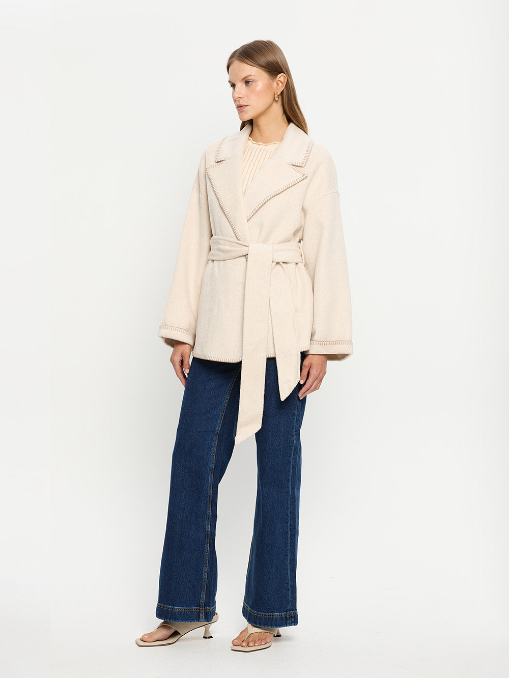 Josephina Coat - Ivory | KIVARI