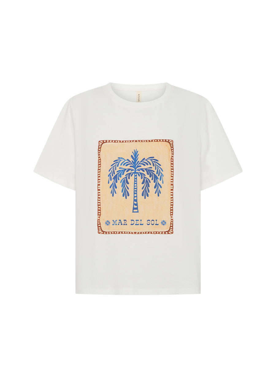 Sol Tee | Blue Palm Tree T-shirt - KIVARI