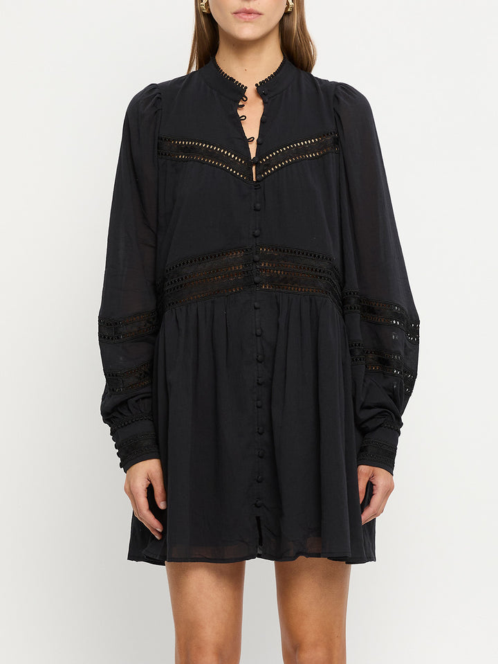 Tana Mini Dress - Black | Black Mini Dress | KIVARI